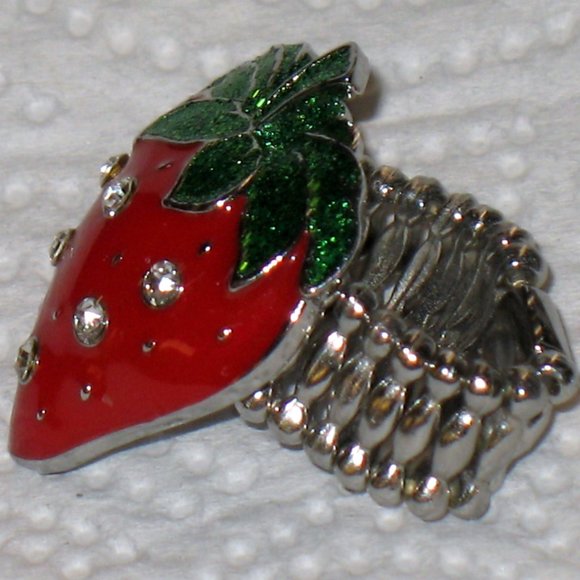 Jewelry | Ladies Stretch Strawberry Ring | Poshmark